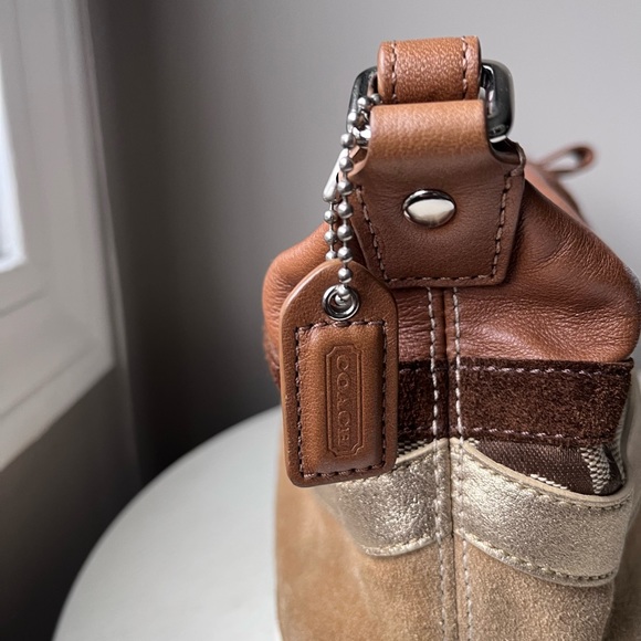 Coach | Bags | Vintage Coach Mini Bag Beautiful Blend Of Materials ...